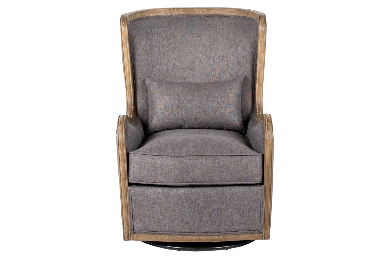 Ivy Gray Swivel Accent Chair - Georgia Furniture Mart