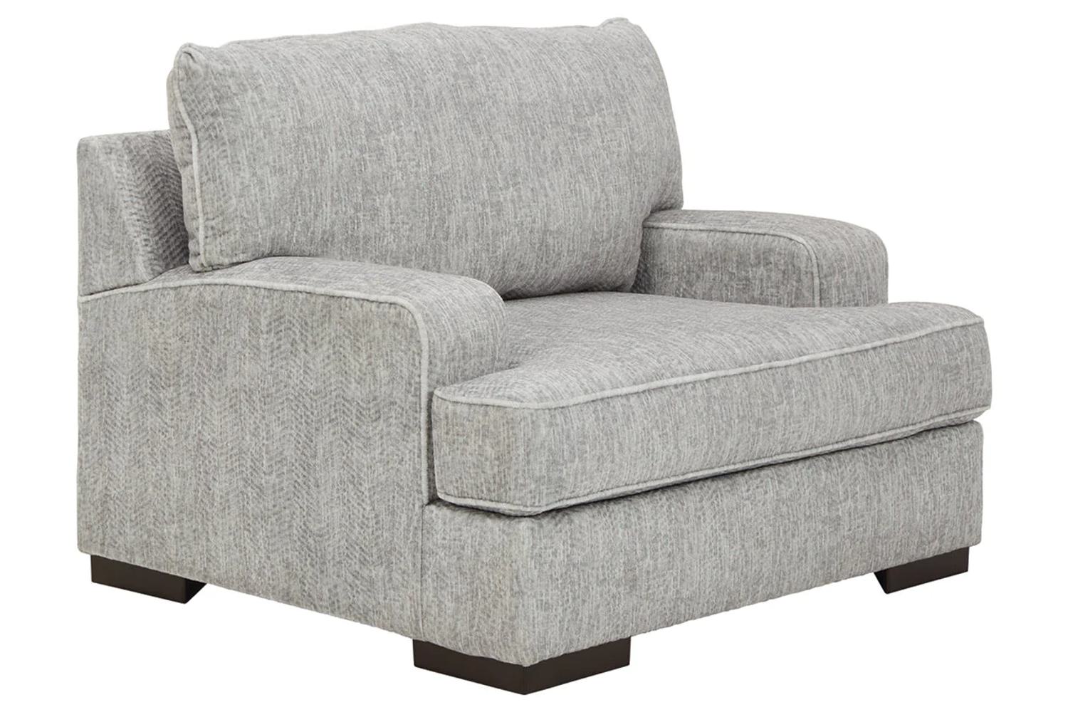 Mercado Pewter Oversized Chair - Georgia Furniture Mart