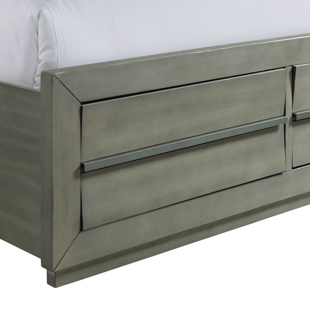 Zig Gray Queen Storage Bed - Georgia Furniture Mart