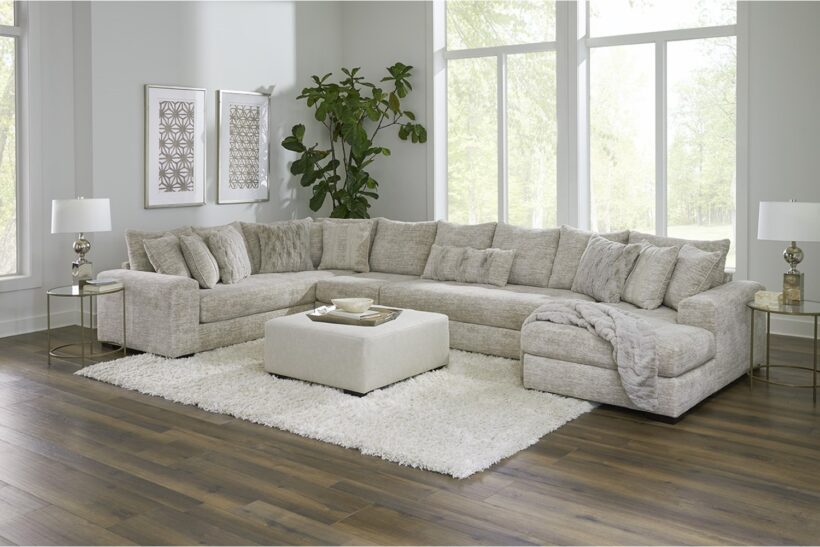 Galactic Parchment 4-Piece Sectional - Georgia Furniture Mart