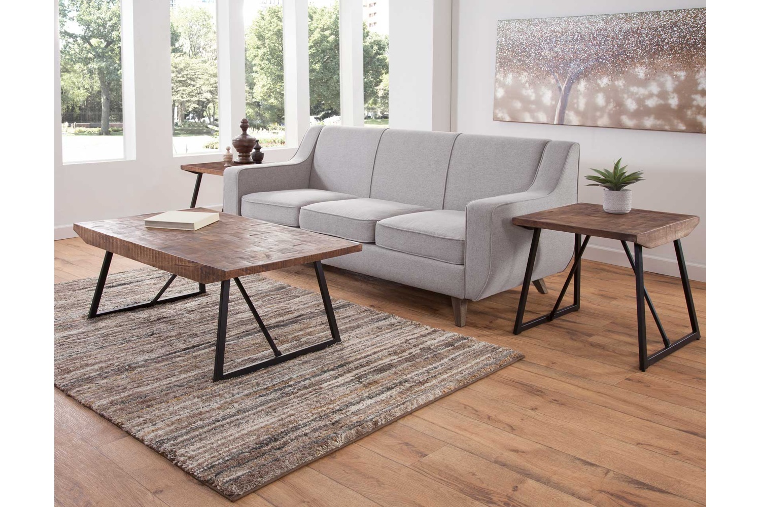 Walden Parquet End Table - Georgia Furniture Mart