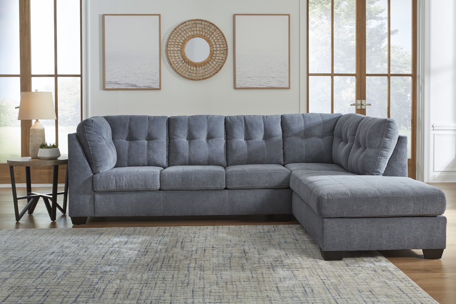 Marleton Denim 2-Piece Sectional - Georgia Furniture Mart