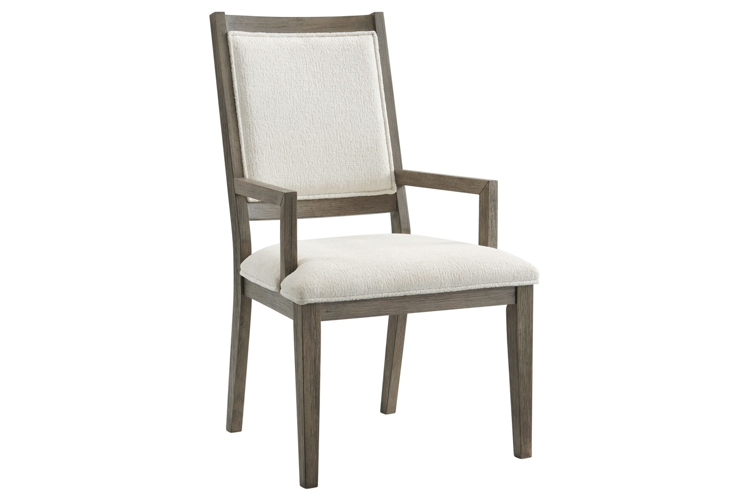 Versailles Gray Upholstered Square Arm Chair - Georgia Furniture Mart