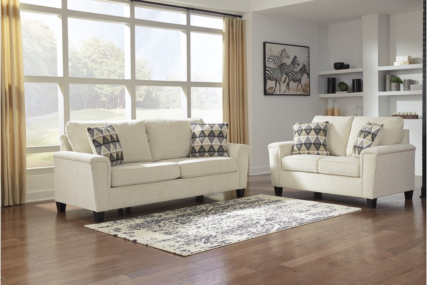 Abinger Natural 2 Piece Sofa & Loveseat Set - Georgia Furniture Mart