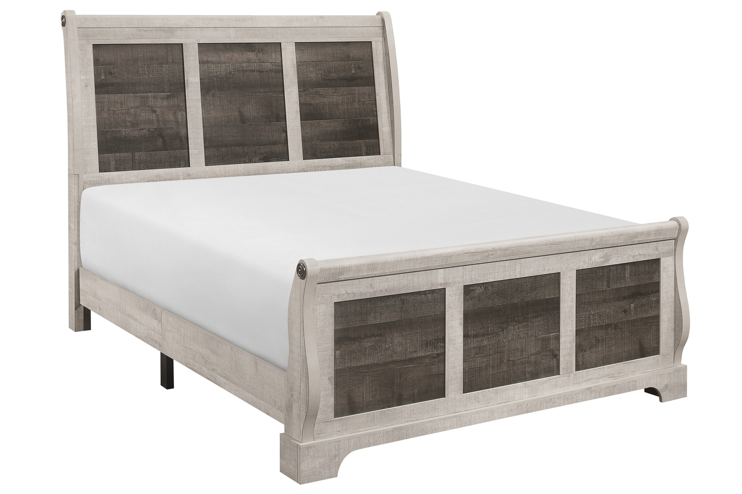 SH2235 Two-Tone King Sleigh Bed - Georgia Furniture Mart