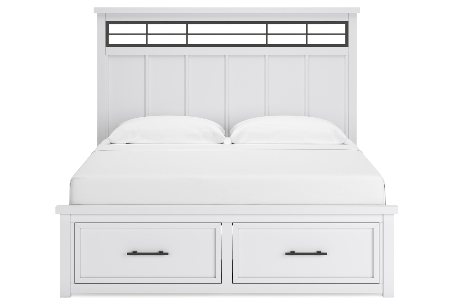 Ashbryn White Queen Storage 5 Piece Bedroom Set - Georgia Furniture Mart
