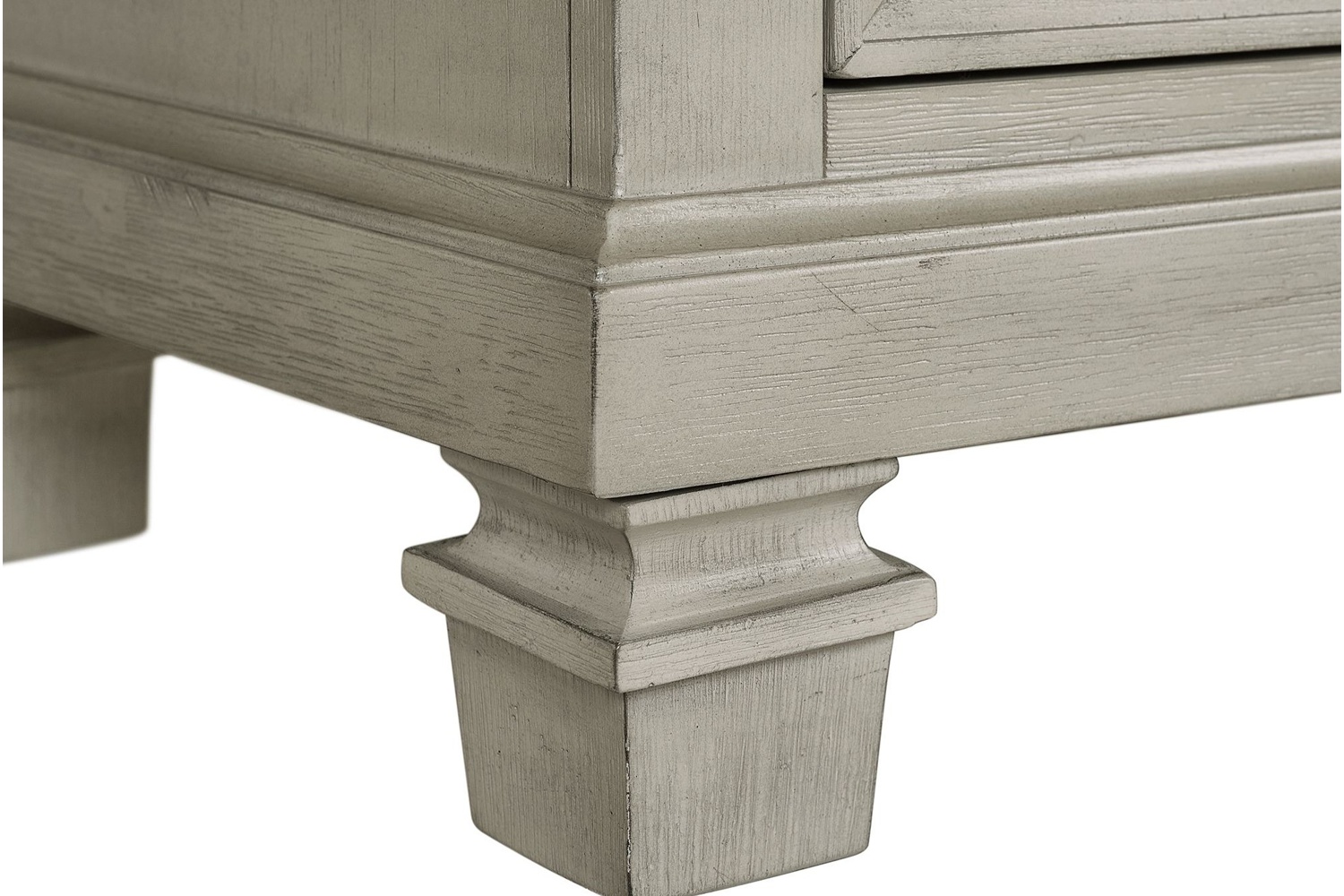 Farmington Washed Stone 2-Drawer Nightstand - Georgia Furniture Mart