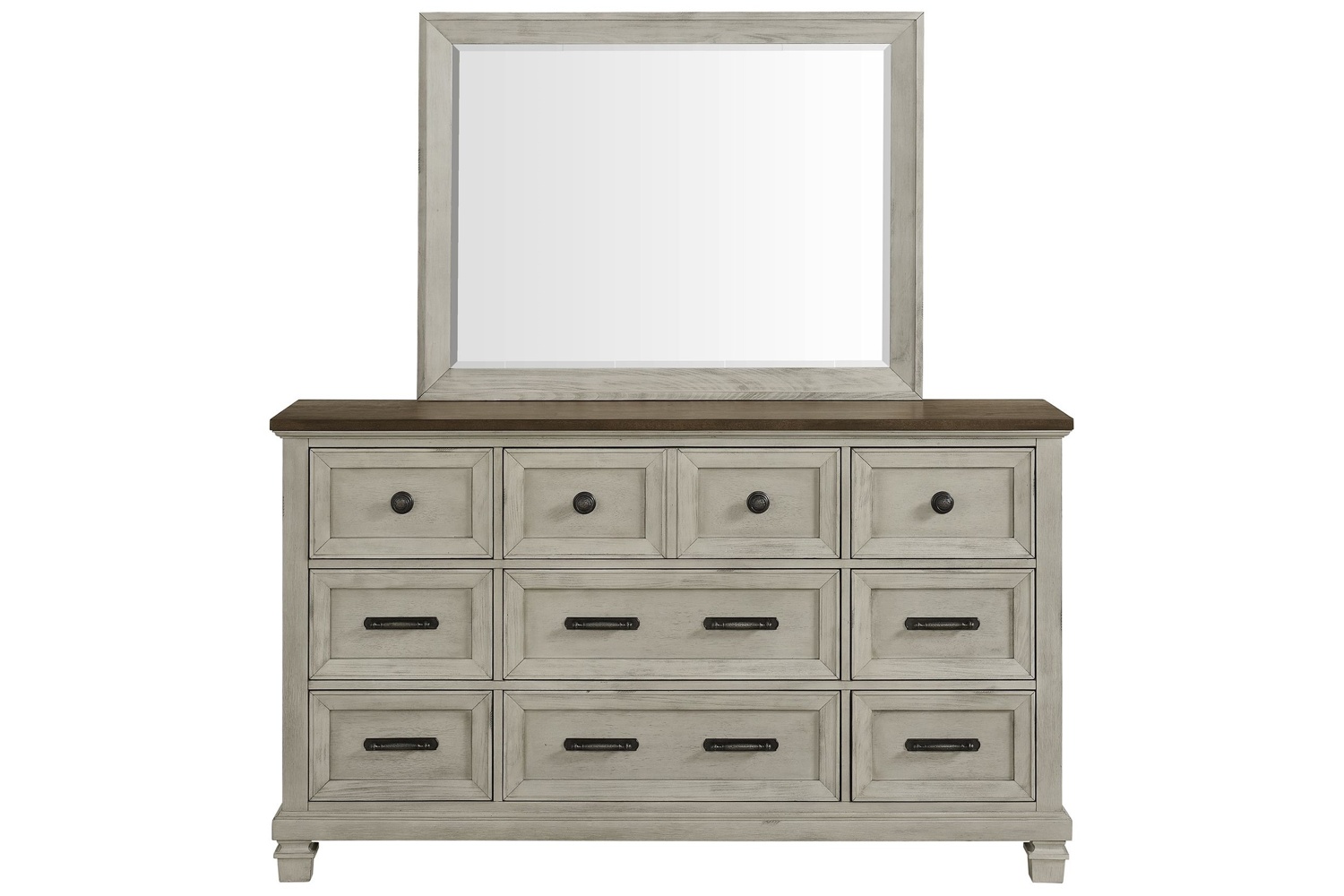 Farmington Washed Stone King 4 Piece Bedroom Set - Georgia Furniture Mart