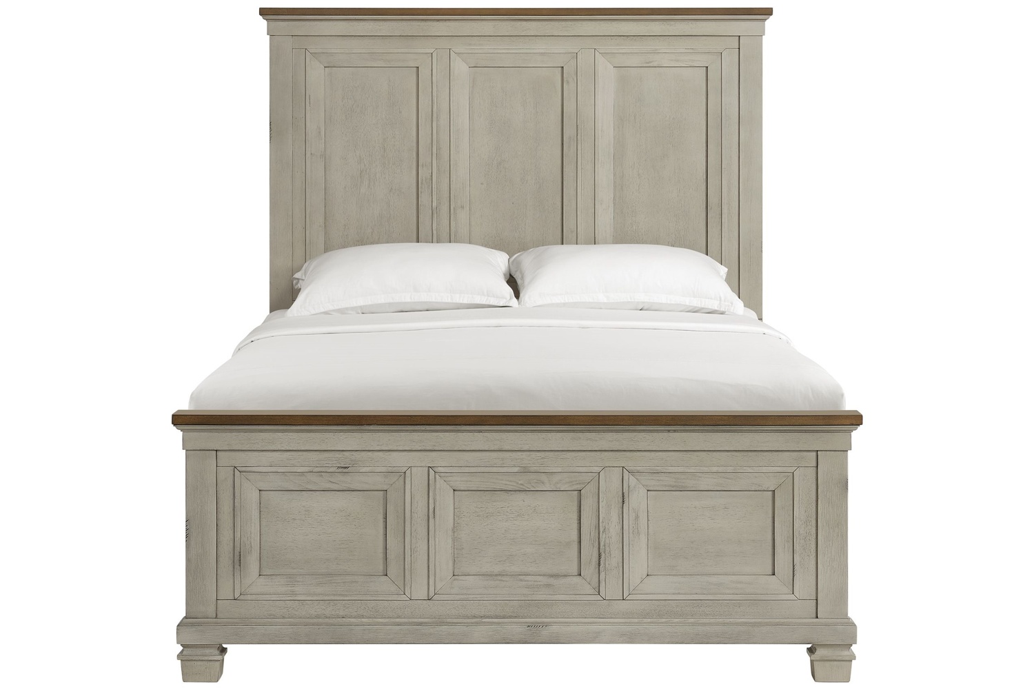 Farmington Washed Stone Queen 4 Piece Bedroom Set - Georgia Furniture Mart
