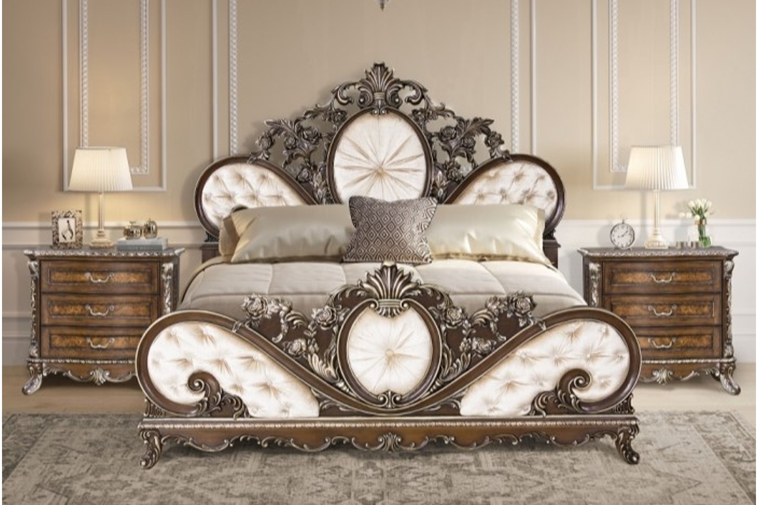 Devany Cherry King Bed - Georgia Furniture Mart