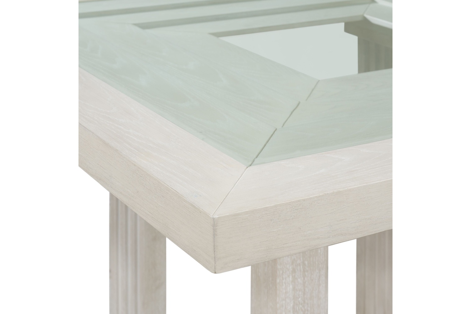 Avalanche Antique White Square Counter Height Dining Table - Georgia Furniture Mart