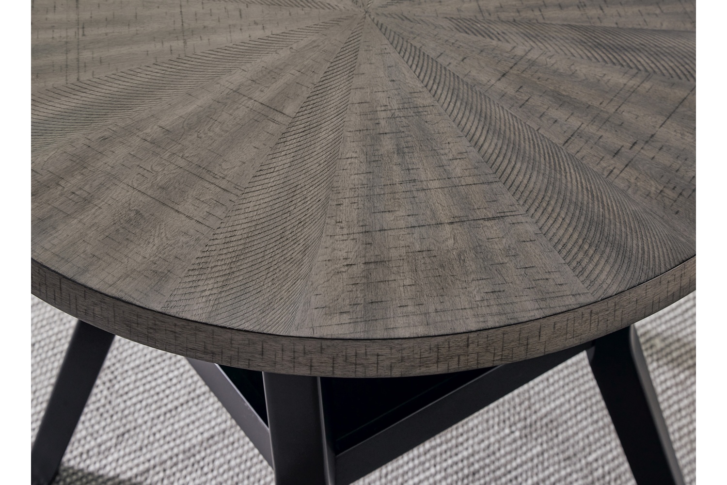 Round Dining Black Counter Height Table For Jofran Urban Icon 6-Piece ...