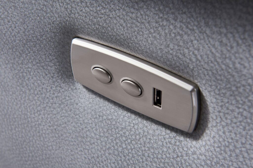 Typhoon Gray 4-Piece Power Reclining Sectional - Georgia Furniture Mart