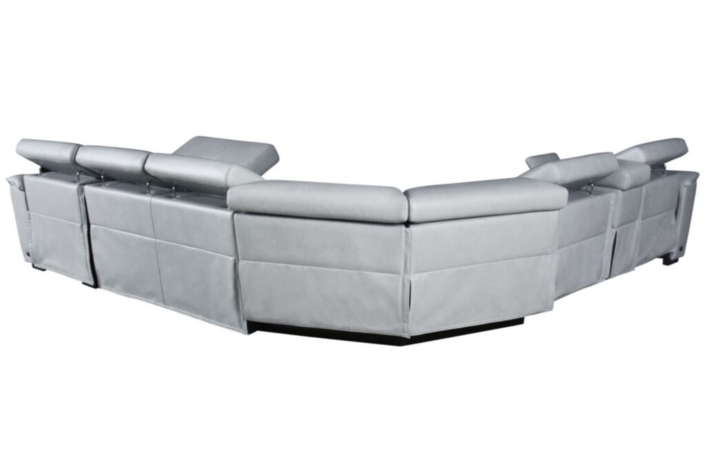 Typhoon Gray 4-Piece Power Reclining Sectional - Georgia Furniture Mart